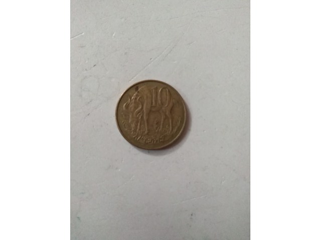 10 centi Etiopija, 1977.