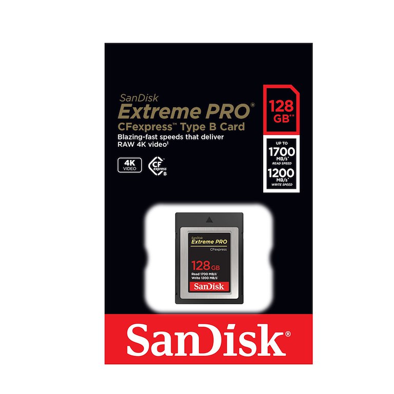 SanDisk Extreme PRO CFexpress Type B 128GB 1700MB/s (SDCFE-128G)
