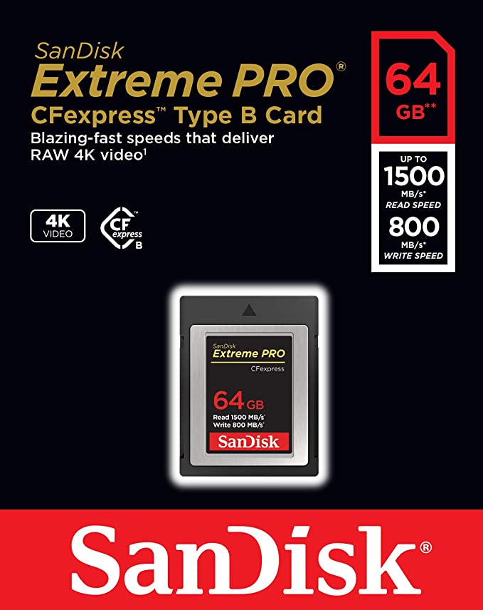 SanDisk Extreme PRO CFexpress Type B 64GB 1500MB/s (SDCFE-064G)