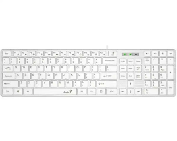 Tastatura Genius SlimStar 126 USB YU Bela