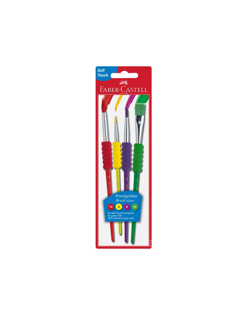 Četkica Faber Castell soft grip set 1/4 181600