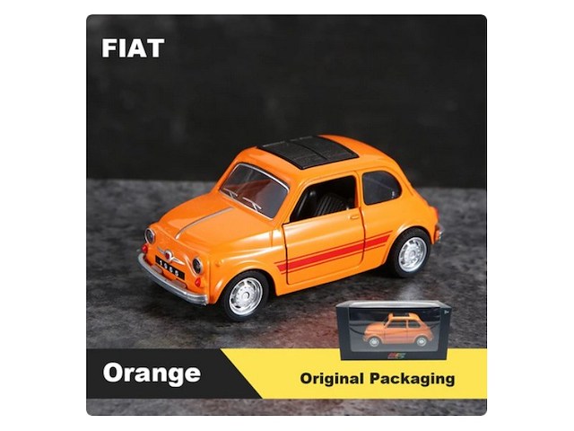 1:36 Fiat 500, narandzasti