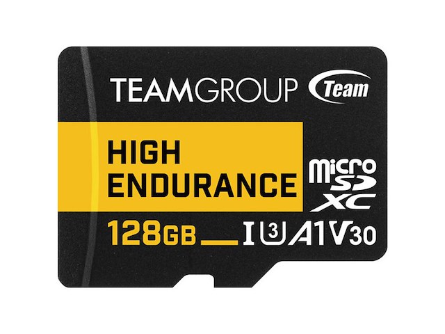 TeamGroup MICRO SDXC 128GB High Endurance UHS-I U3 V30,100/50MB/s, THUSDX128GIV3002 ZA VIDEO NADZOR!