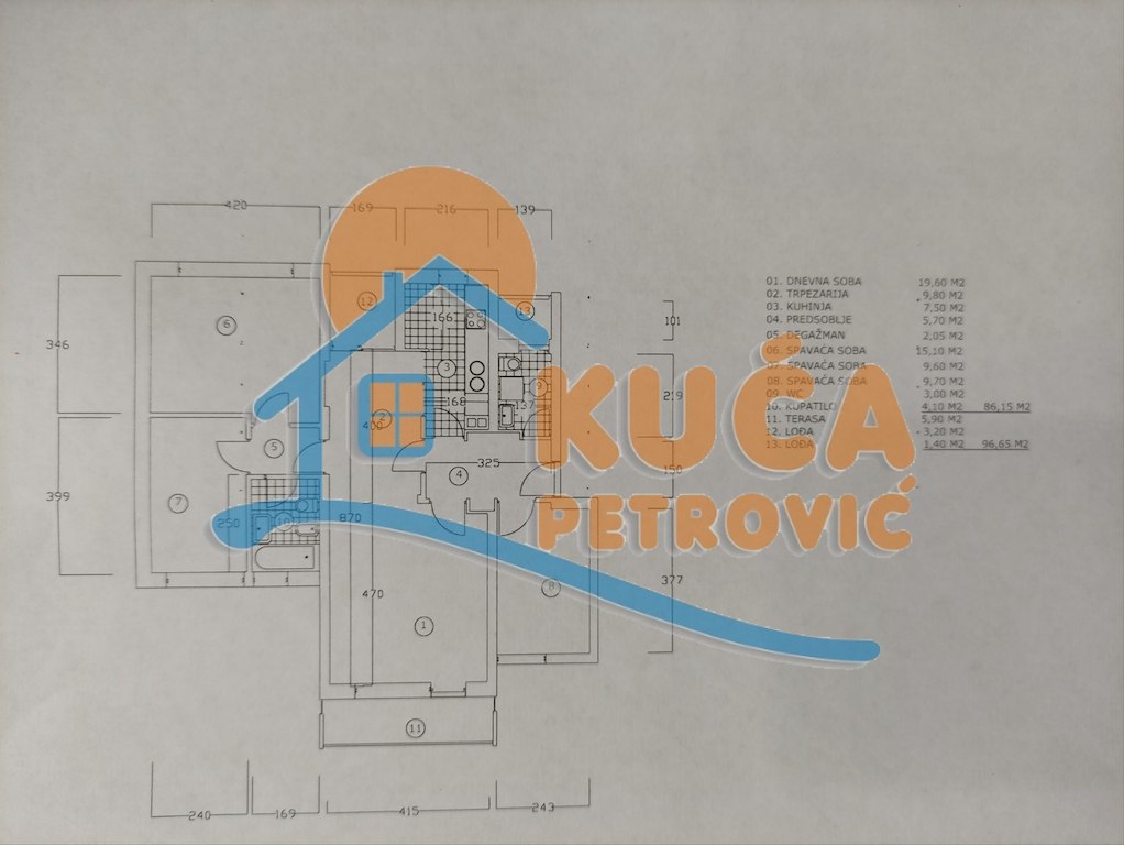 Trosoban stan, 95 m2, Centar, Svetozara Markovića ID: p-06507