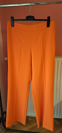 Zara narandžaste svečane pantalone XL