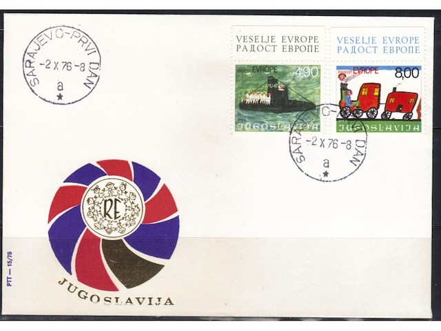 Radost Evrope 1976.,FDC