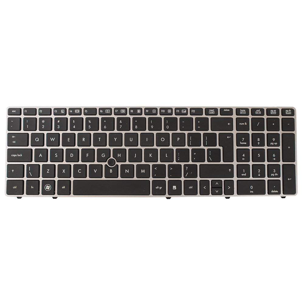 Tastatura za laptop HP 8560p Veliki Enter sivi frame sa misem 8560w 8570p 8760p