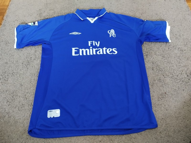 Chelsea FC Forssell 32 2001/02 Match worn sa autogramo