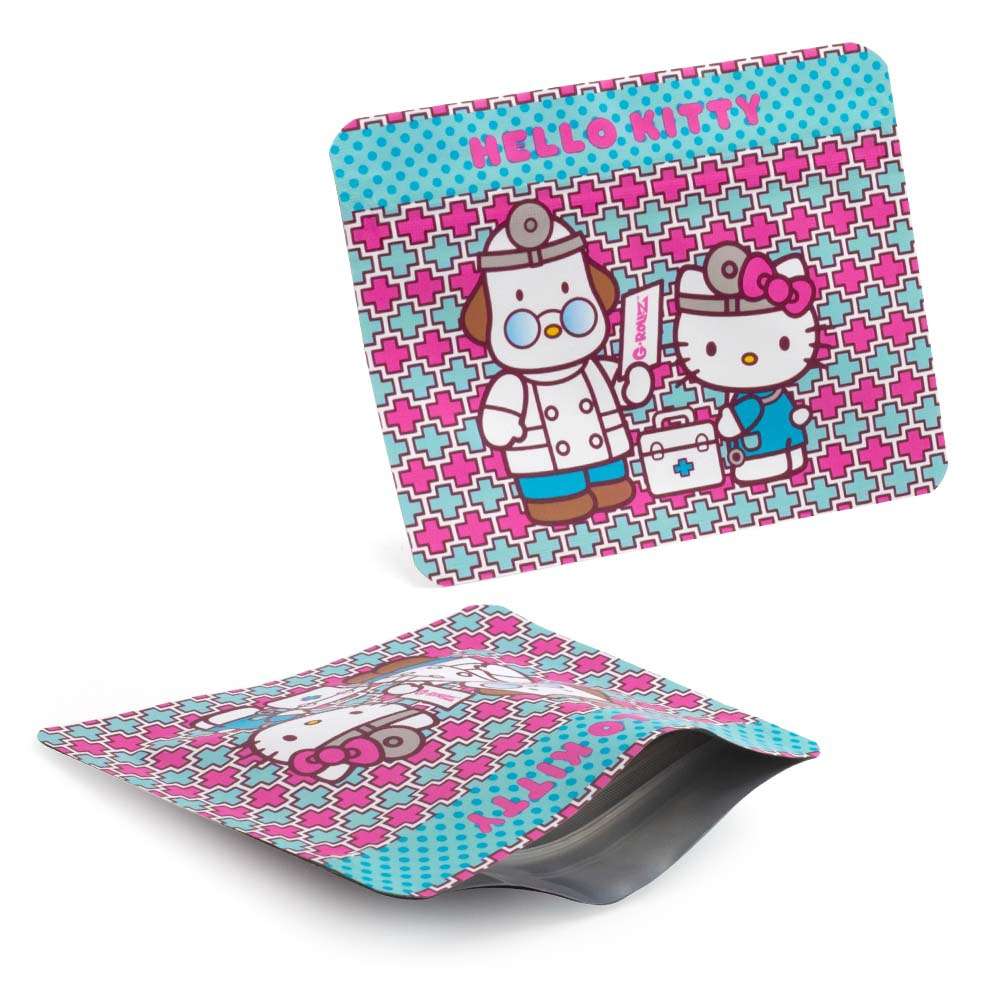 ZIP G-ROLLZ |Hello Kitty ‘Doctor’ Smellproof Bags – 8pcs – 105×80 mm