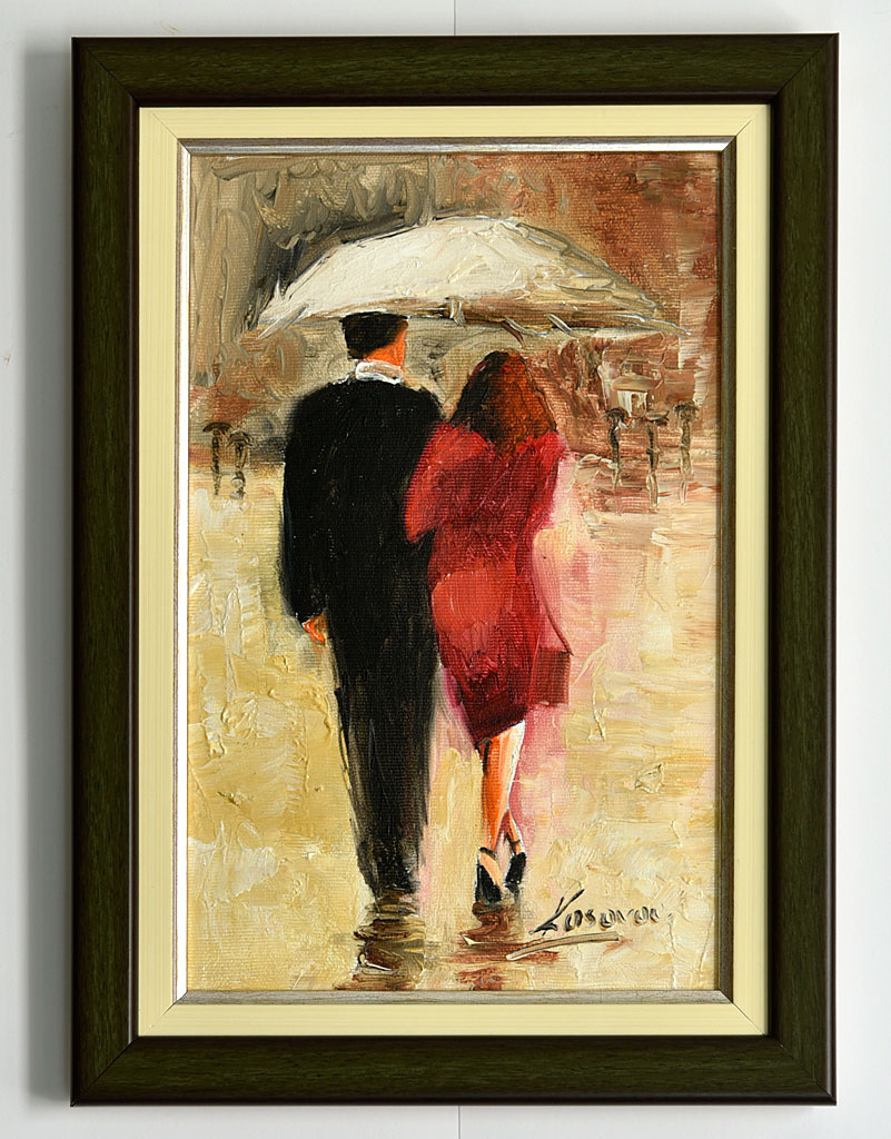 Umetnička slika - Šetnja po kiši