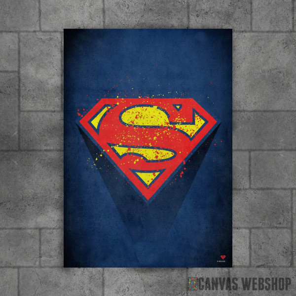 Splattered Superman logo