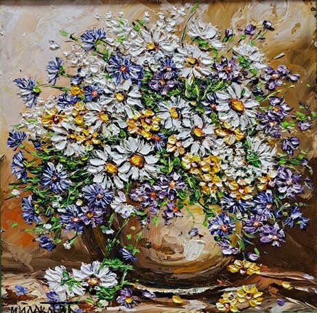Umetnička slika Cveće 1 slikarka Bosa Milaković