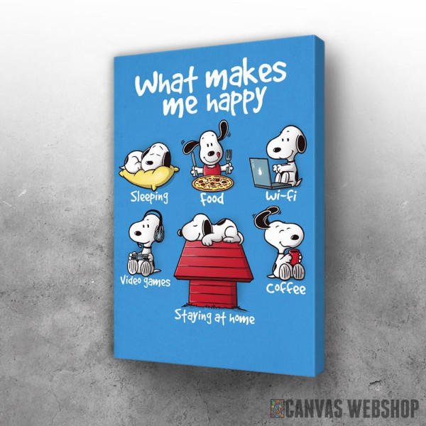 What makes me happy Snoopy