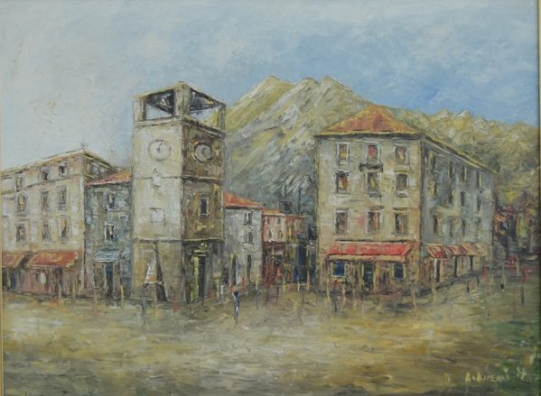 Umetnička slika Grad 2 slikar Risto Kiperaš