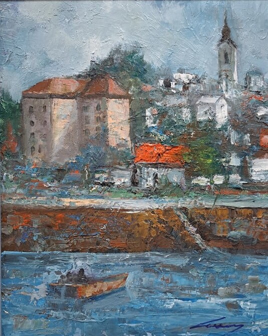 Umetnička slika Grad slikar Ivan Vanja Milanović