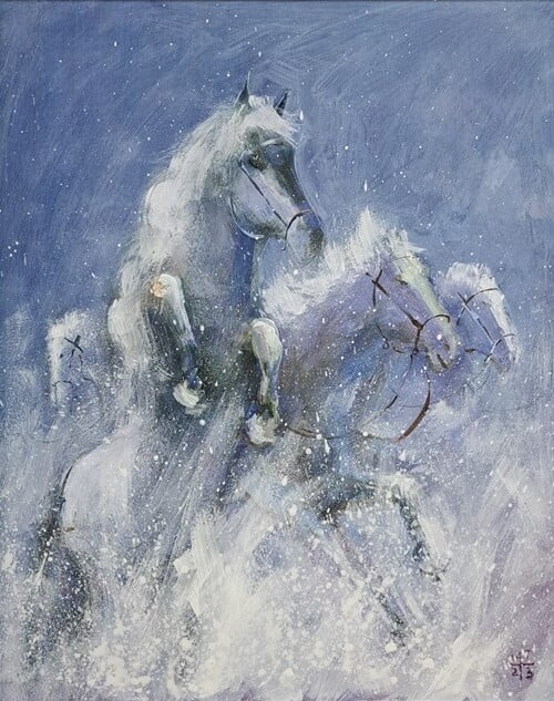 Umetnička slika Konji 11 slikar Dragan Tasić