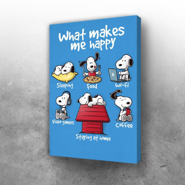 What makes me happy Snoopy