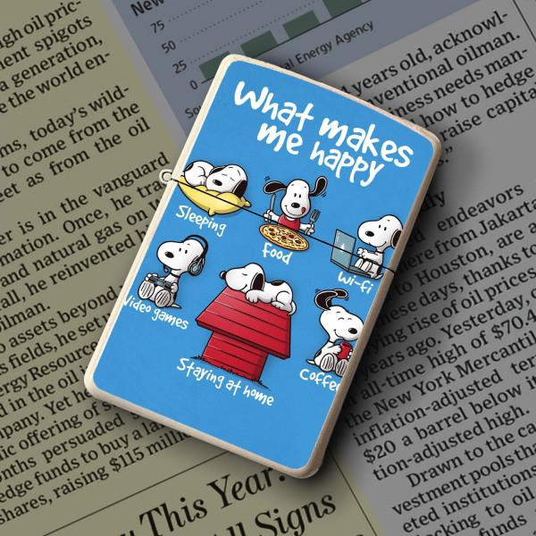 Upaljač What makes me happy Snoopy