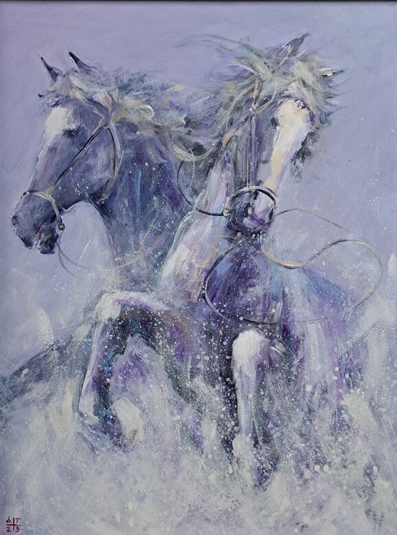 Umetnička slika Konji 21 slikar Dragan Tasić