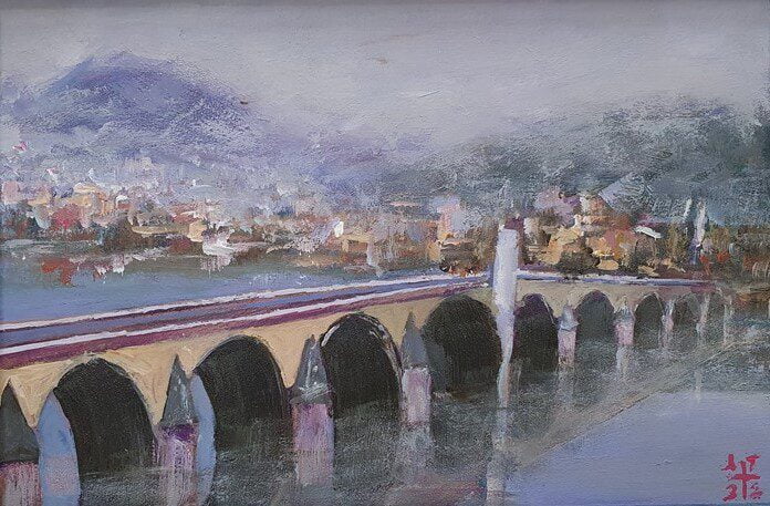 Umetnička slika Most 3 slikar Dragan Tasić