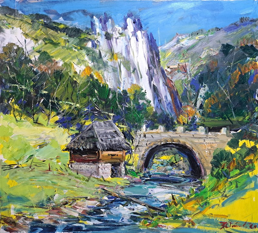 Umetnička slika Zlatiborski pejzaž 2 slikar Đorđe Stanić