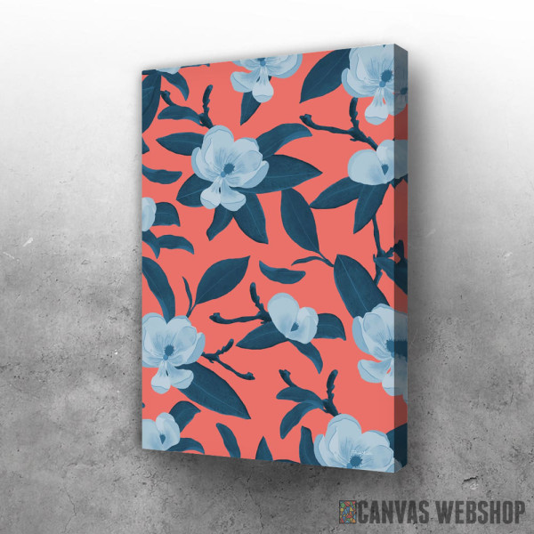 Slika Flowers Pattern grey