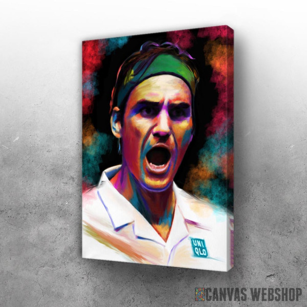 Slika Roger Federer painting