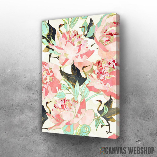 Slika Floral Cranes
