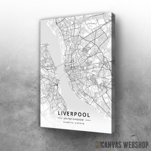 Slika Liverpul mapa - white