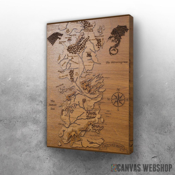 Slika GAME OF THRONES MAP
