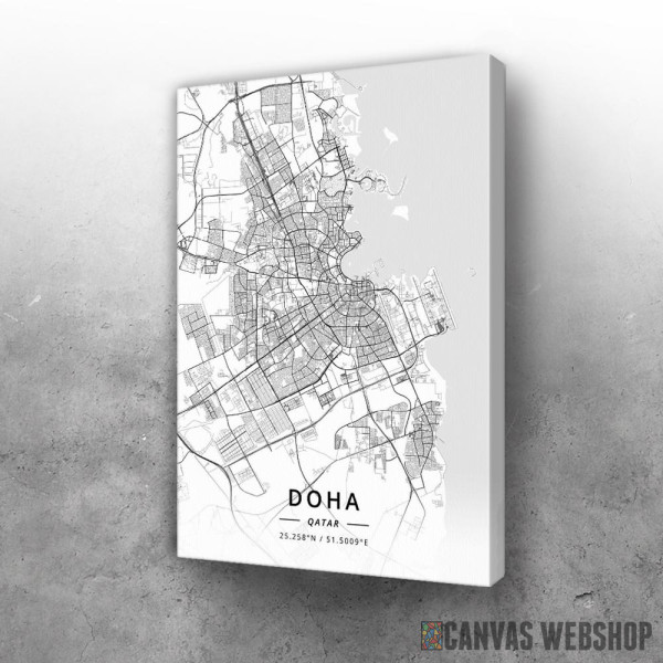 Slika Doha mapa - white