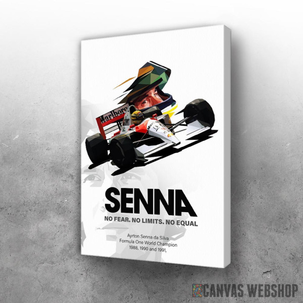 Slika Ayrton Senna Low Poly