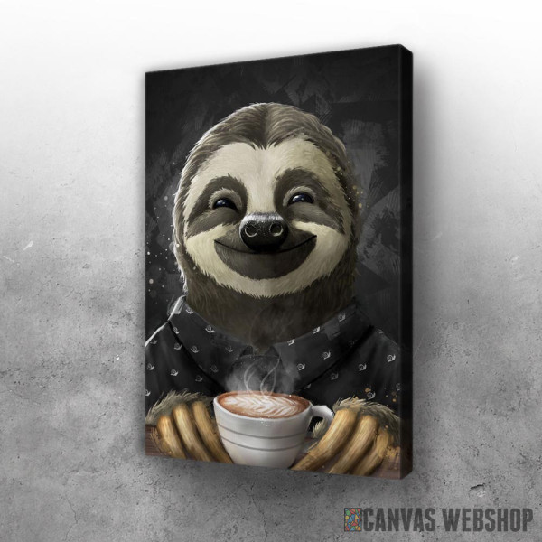 Slika Morning Sloth Coffee Black