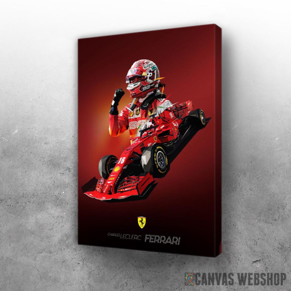 Slika Charles Leclerc Low Poly