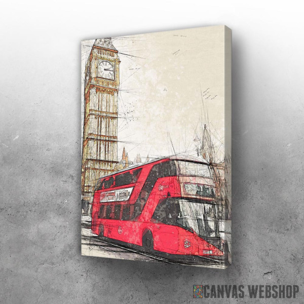 Slika Big Ben and Red Bus