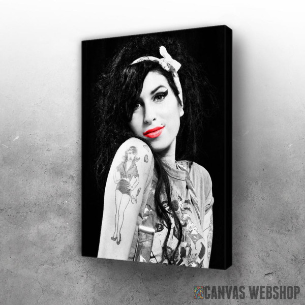 Slika Amy Winehouse Lips Red Art