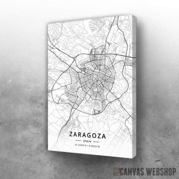 Slika Saragosa mapa - white