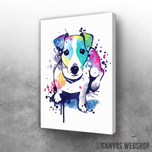 Slika watercolor dog - jack russell terrier