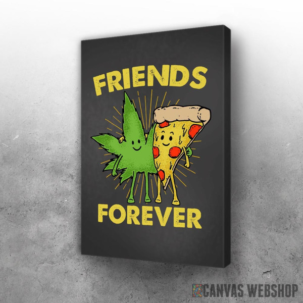 Slika Pizza Weed Friends Forever