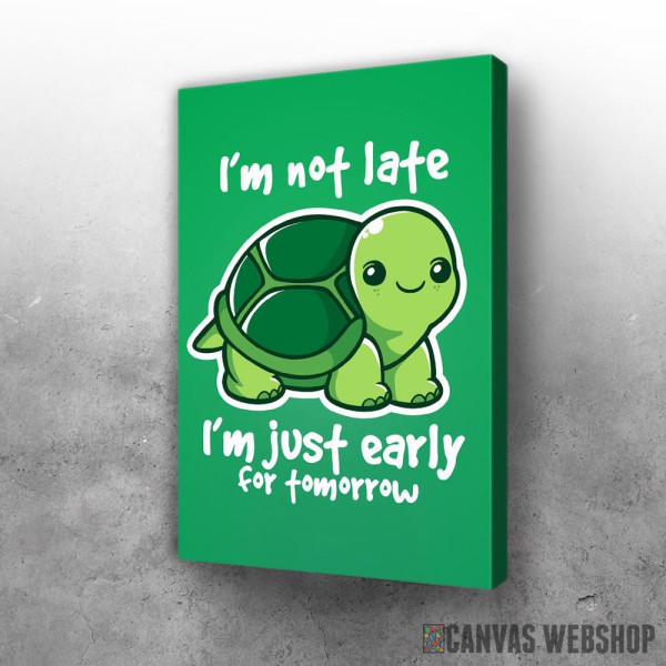 Slika Never late turtle