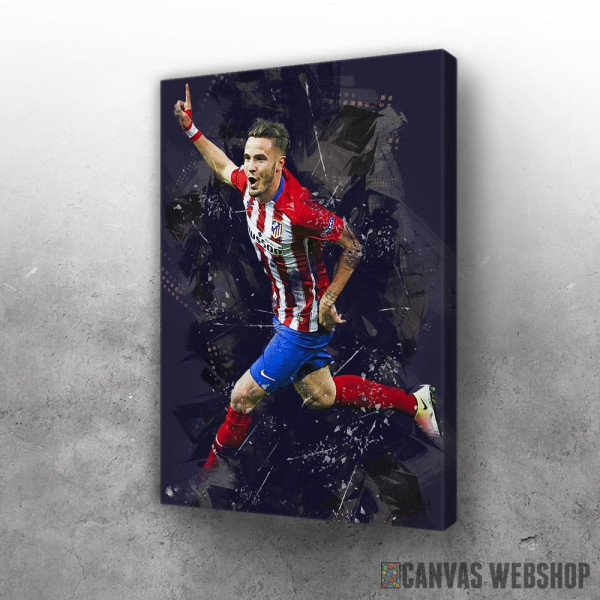 Slika Saul Niguez abstract