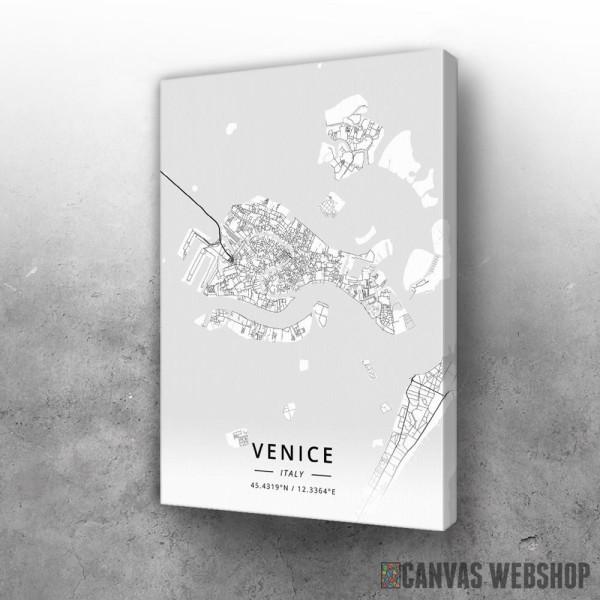 Slika Venecija mapa - white
