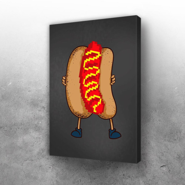 Slika Pixel Hot Dog