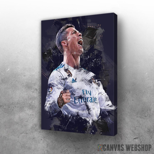 Slika Cristiano Ronaldo celebrate abstract