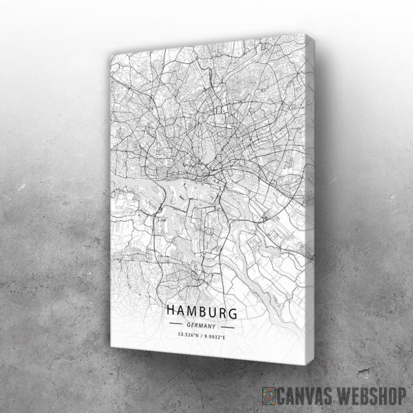 Slika Hamburh mapa - white