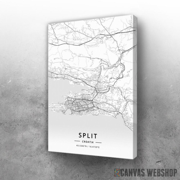 Slika Split mapa - white