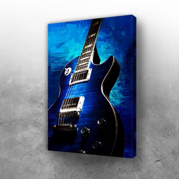 Plava električna gitara
