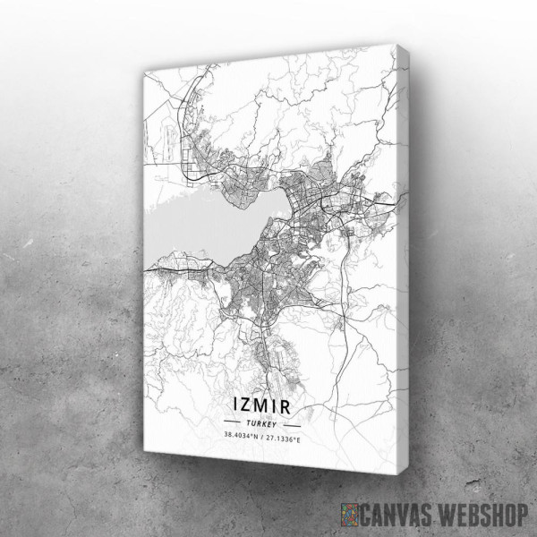 Slika Izmir mapa - white