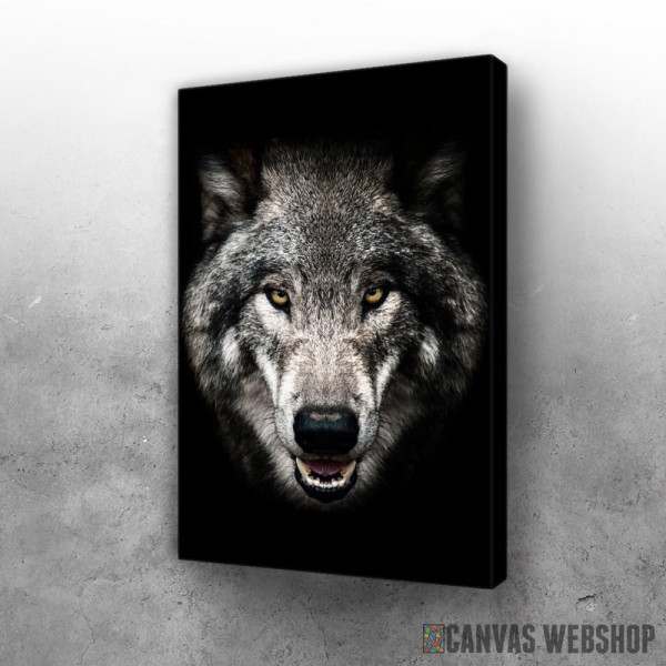 Slika wild angry wolf head