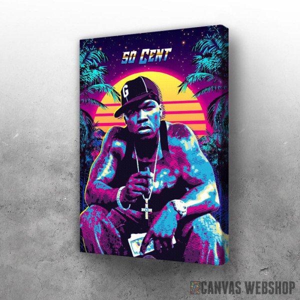 Slika 50 cent 80s art